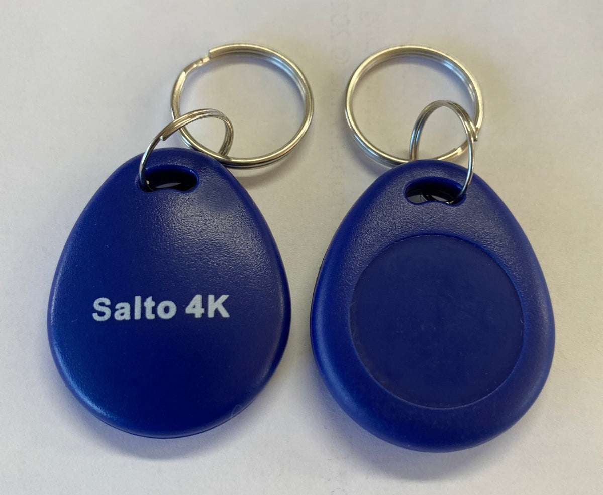 Salto Blue 4K RFID Staff Key Fobs (Sold in packs of 10) – JSKcards.com