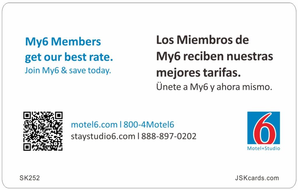 Motel 6 Studio 6 RFID Hotel Keys Sk252 Mifare 1K – JSKcards.com